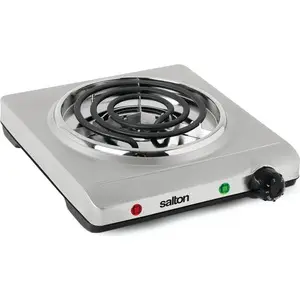 SALTON Stainless Steel Portable Cooktop - Silver