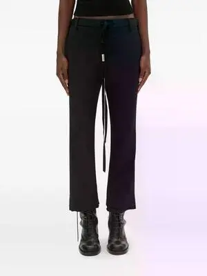 ANN DEMEULEMEESTER Drawstring Wool Trousers