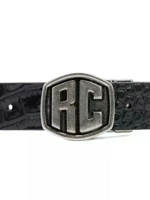 Roberto Cavalli Reversible Crocodile-effect Belt
