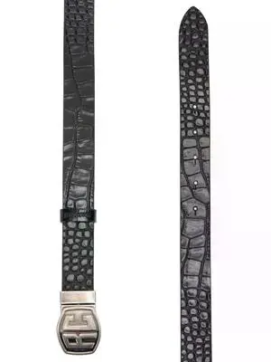 Roberto Cavalli Reversible Crocodile-effect Belt