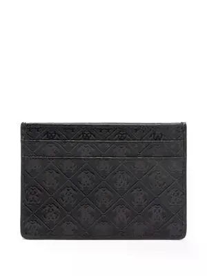 Roberto Cavalli Mirror Snake Monogram-embossed Cardholder