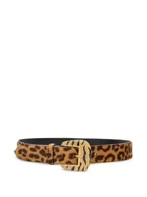 Roberto Cavalli Leopard-print Belt - Brown