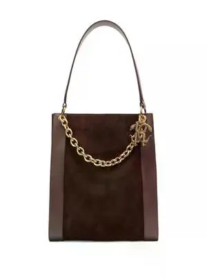 Roberto Cavalli Chain-embellished Shoulder Bag - Brown
