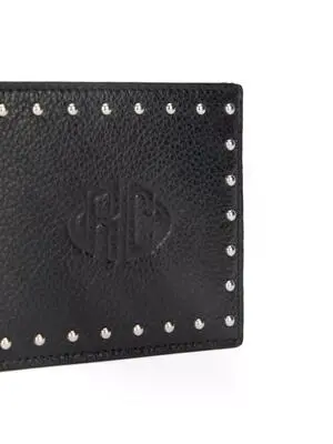 Roberto Cavalli Debossed-logo Studded Wallet