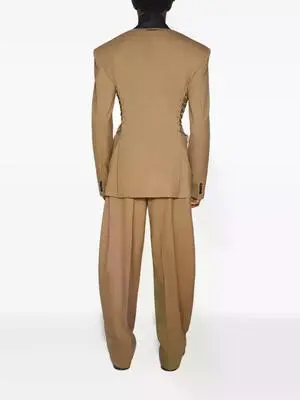 MUGLER Pleated Balloon-shape Trousers