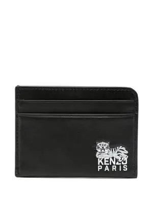 Kenzo Leather Cardholder - Black