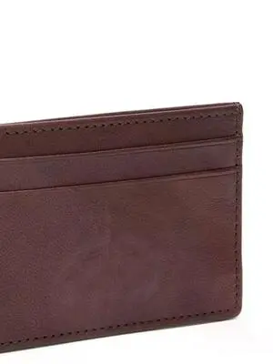 Roberto Cavalli Embossed Leather Cardholder