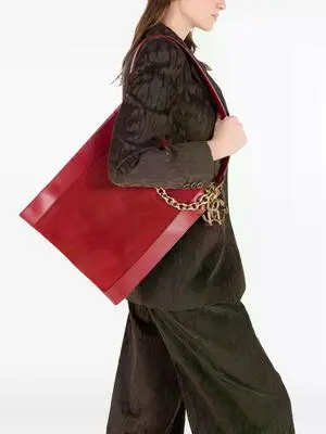 Roberto Cavalli Chain-embellished Shoulder Bag - Red