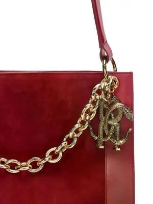 Roberto Cavalli Chain-embellished Shoulder Bag - Red