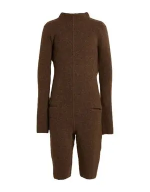 Rick Owens Playsuit Size Virgin Wool - Dark Brown