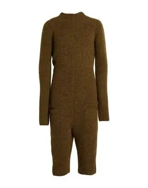 Rick Owens Man Playsuit Dark Brown Size M Virgin Wool Yellow