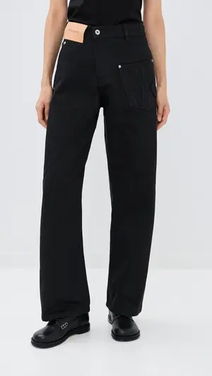 JW Anderson Twisted Workwear Jeans - Black