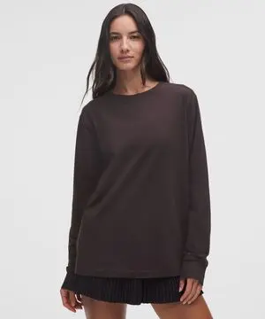 Lululemon Organic Cotton Long-Sleeve Shirt Sequoia