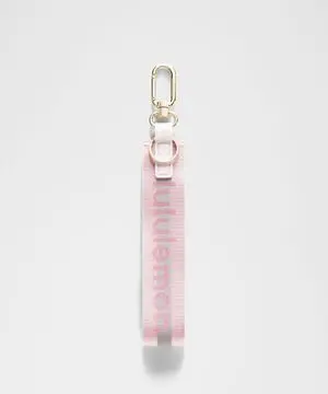 Lululemon Never Lost Keychain Blissful Pink/calypso Pink