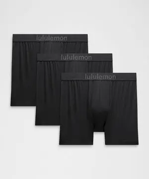 Lululemon Soft Stretch Active Boxer Brief 5 - Black/black/black