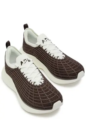 Apl Techloom Zipline Knitted Sneakers - Brown