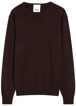 ALLUDE Cashmere Sweatshirt - Brown