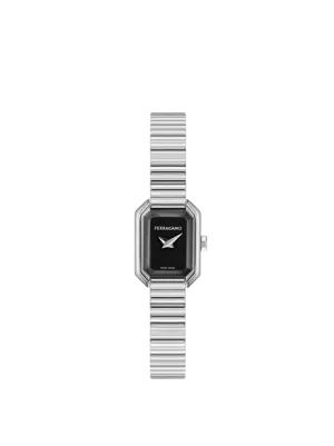 FERRAGAMO Crystal Petite Watch Black