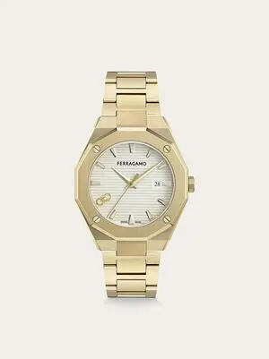 FERRAGAMO Edge 40mm Bracelet Watch - White