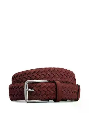 TOD'S Interwoven Leather Belt Brown