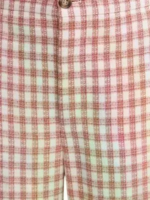 Moschino Gingham Check Tailored Trousers