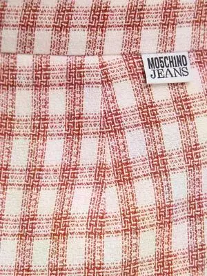 Moschino Gingham Check Tailored Trousers