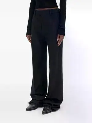 ANN DEMEULEMEESTER Pressed-crease Flared Trousers