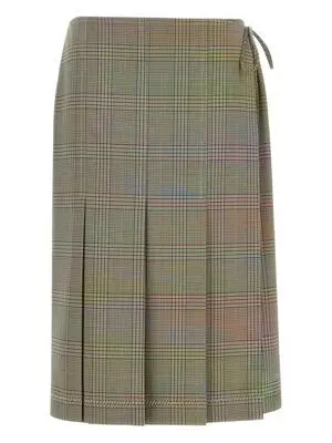 Marni Pleated Wrap Skirt