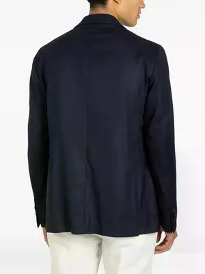 Tagliatore Single-breasted Patch-pocket Blazer - Blue