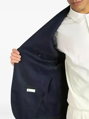 Tagliatore Single-breasted Patch-pocket Blazer - Blue