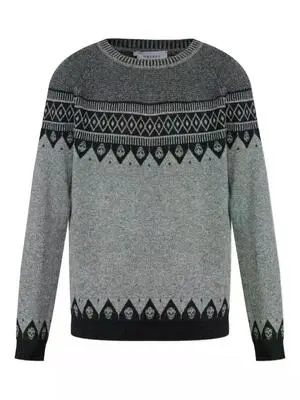 Alexander McQueen Skull Motif Wool Sweater