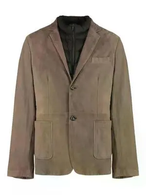 MOORER Suede Lapel Jacket