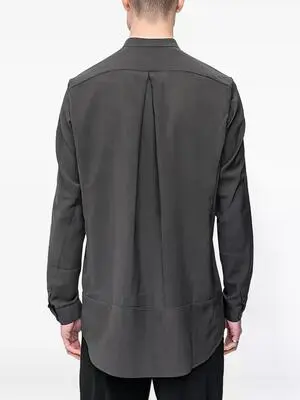 DEVOA Mandarin-collar Button-down Shirt