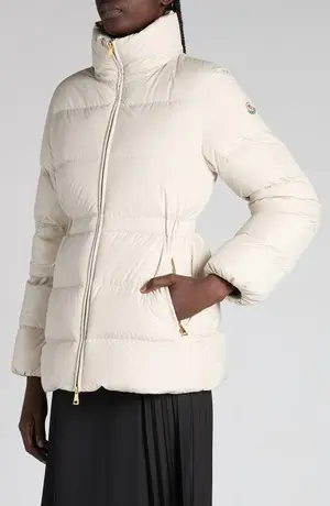 Moncler Brossette Down Jacket - Almond Milk