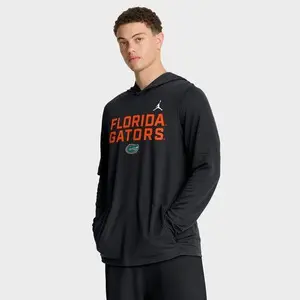 JORDAN BRAND Florida Gators 2025 Sideline Performance Long Sleeve Hoodie T-shirt - Black