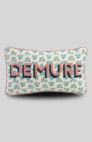 FURBISH Needlepoint Pillow - Demure