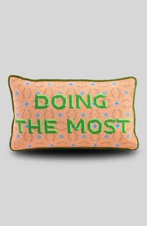 FURBISH Needlepoint Pillow - Doing The Most