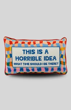 FURBISH Needlepoint Pillow - Horrible Idea
