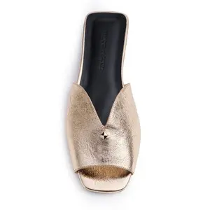 TIANNIA BARNES Taylor Slide - Metallic Gold