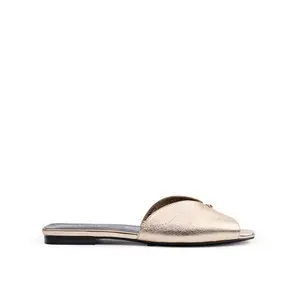 TIANNIA BARNES Taylor Slide - Metallic Gold