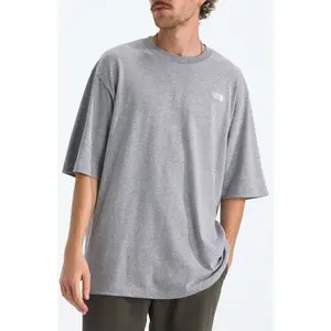 The North Face Essential Oversize Cotton T-shirt - Tnf Pale Grey Heather