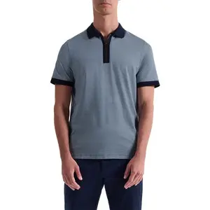 Bugatchi Quarter Zip Polo - Navy