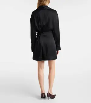 Victoria Beckham Satin Wrap Dress