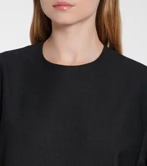 Plan C Sequined Wool-blend Minidress
