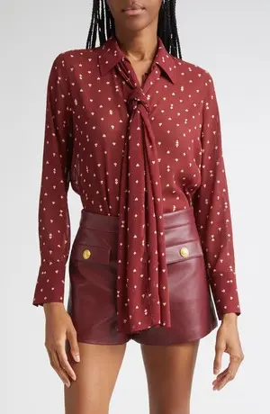 L'agence Tie Neck Blouses
