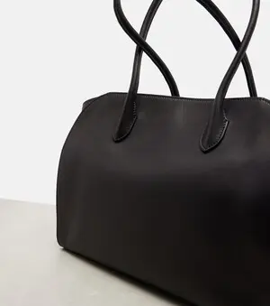 THE ROW Marlo Leather Tote Bag - Black