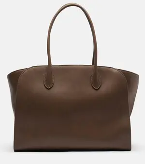 THE ROW Marlo Leather Tote Bag - Brown