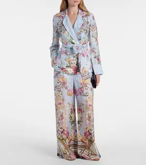 Camilla Tiled In Time Belted Floral Jacket - Multicoloured