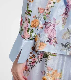 Camilla Tiled In Time Belted Floral Jacket - Multicoloured