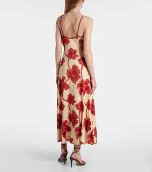 Johanna Ortiz Sendero De Astromelias Jersey Maxi Dress